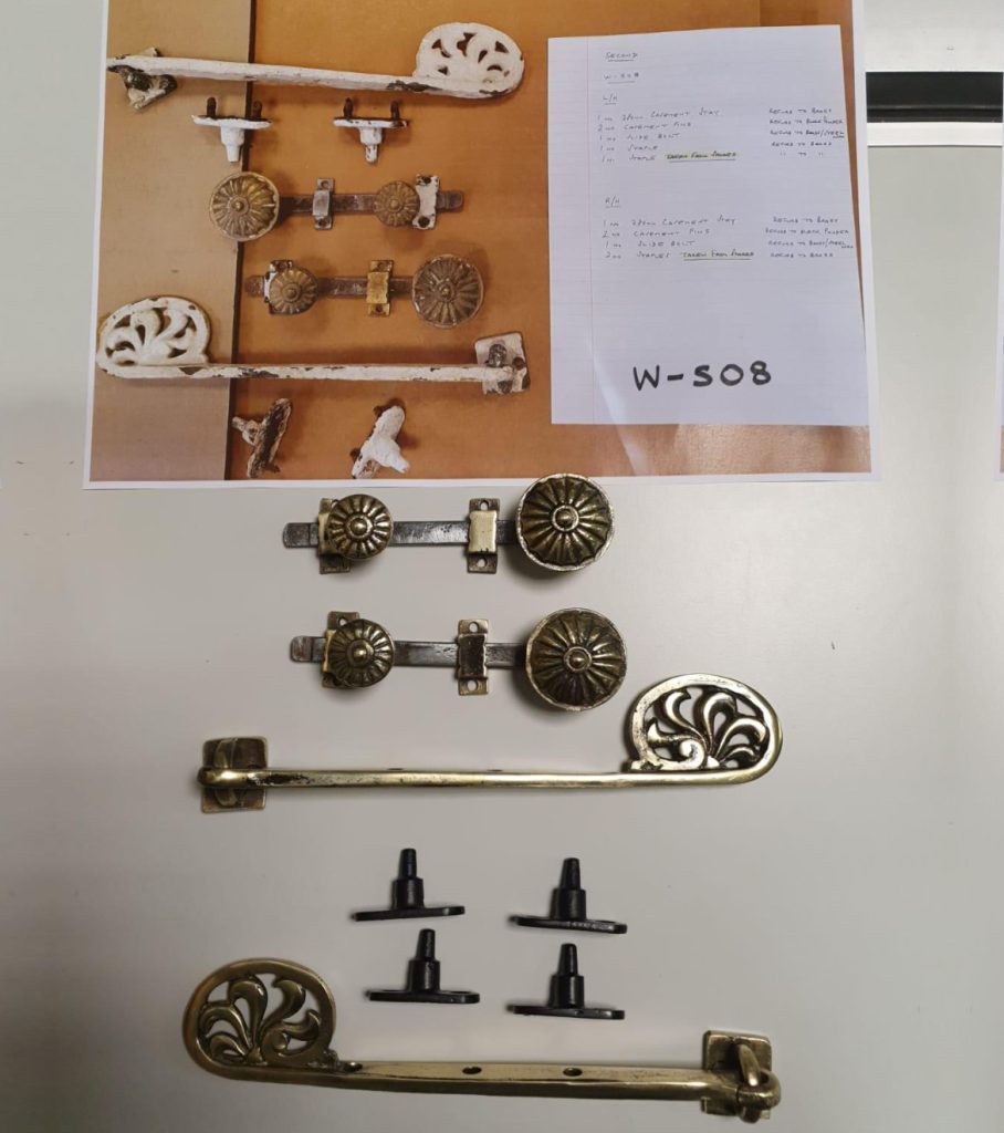 Refurbished window fittings - 3V Architectural Hardware